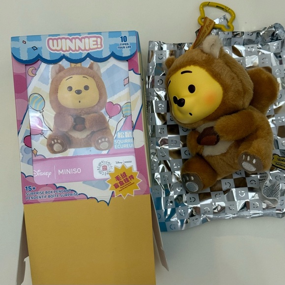 Miniso | Other | Disney Miniso Winnie The Pooh Blind Box Plush Keychain ...